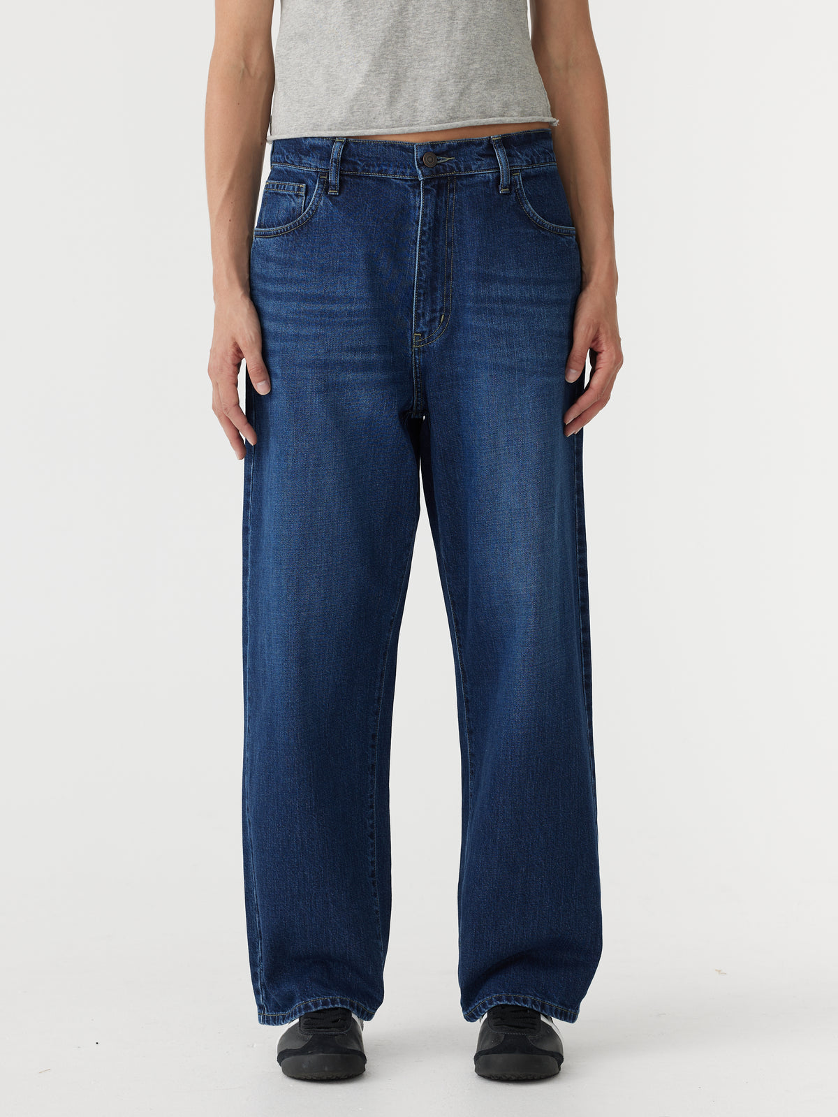 slouch wide leg jean