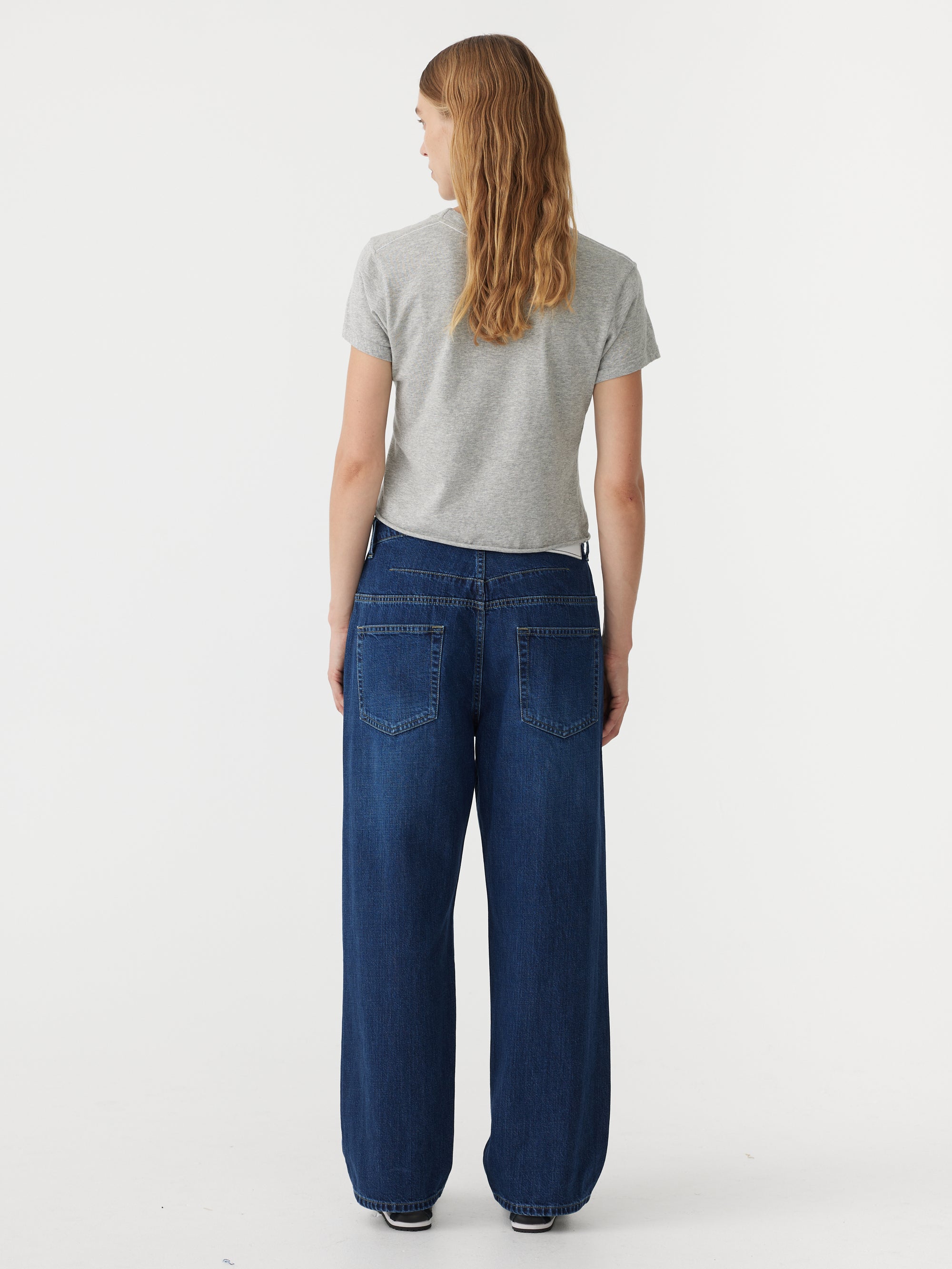 slouch wide leg jean